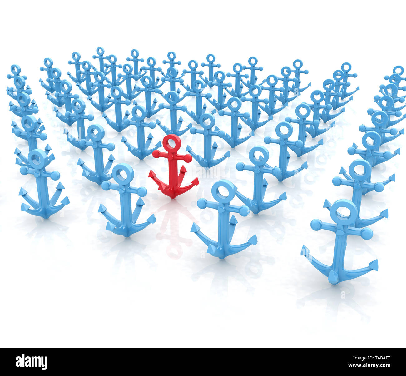 leadership concept with anchors Stock Photo - Alamy