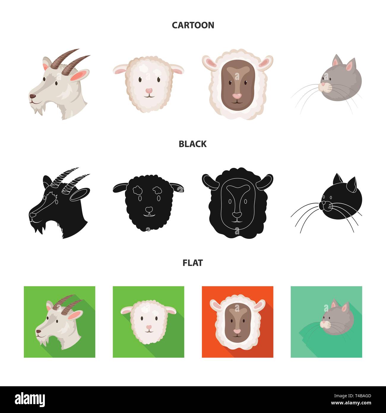 Vector design of agriculture and breeding sign. Set of agriculture and ...