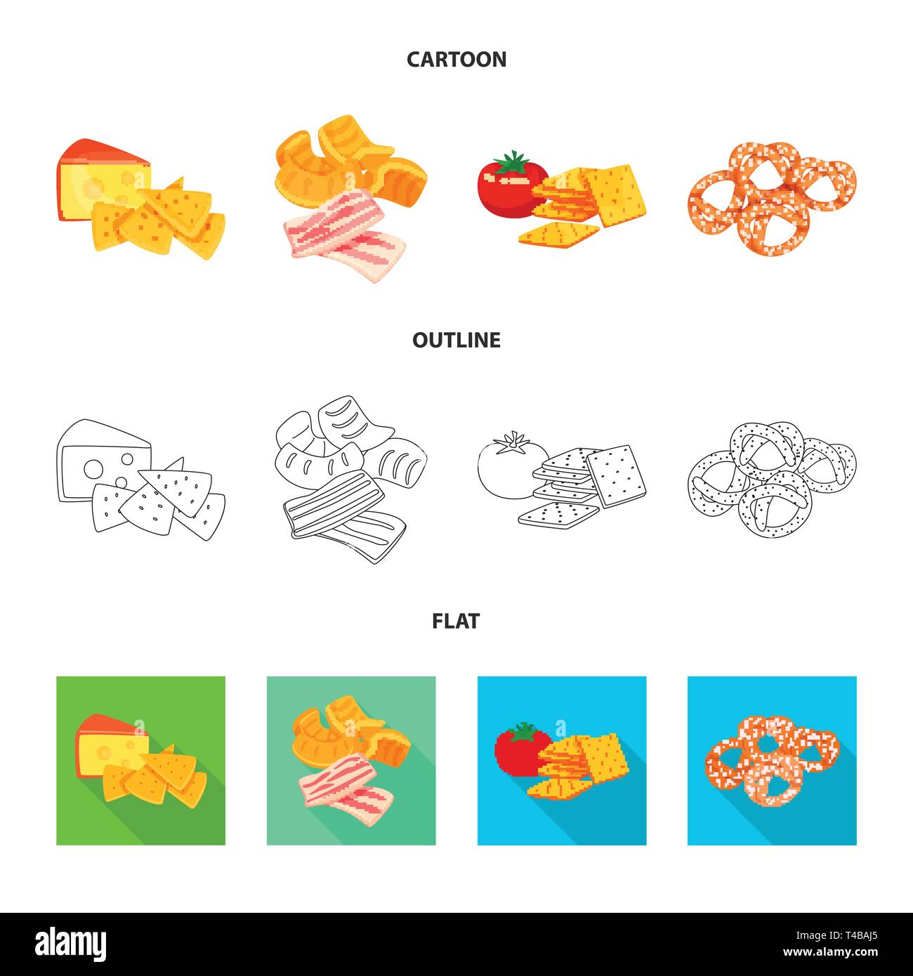Isolated object of taste and seasonin symbol. Collection of taste and ...