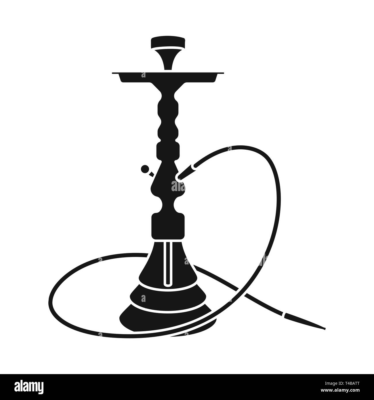Vector illustration of hookah and shisha logo. Set of hookah and ...