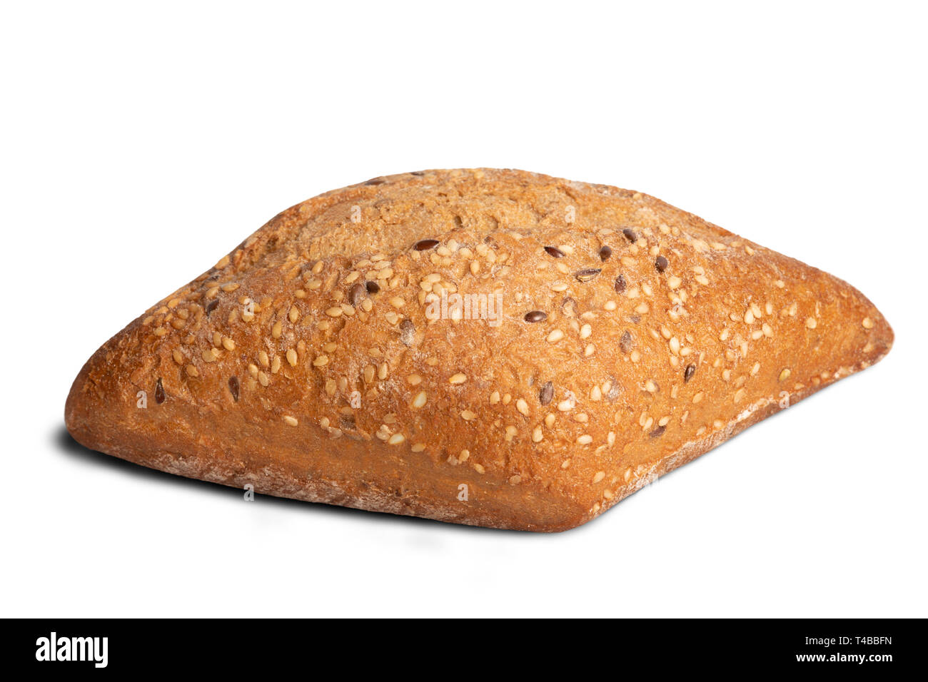 whole wheat bread isolated on white background Stock Photo - Alamy
