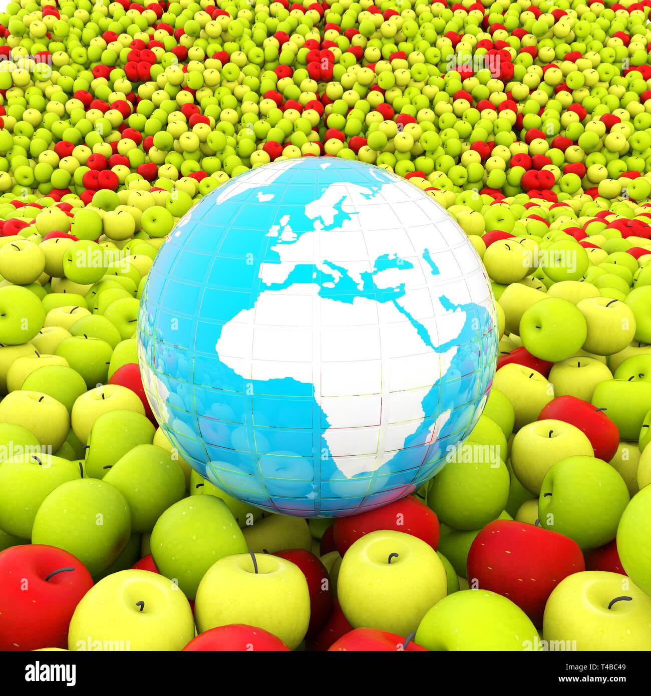 apples background and Earth. Global concept Thanksgiving Day Stock ...