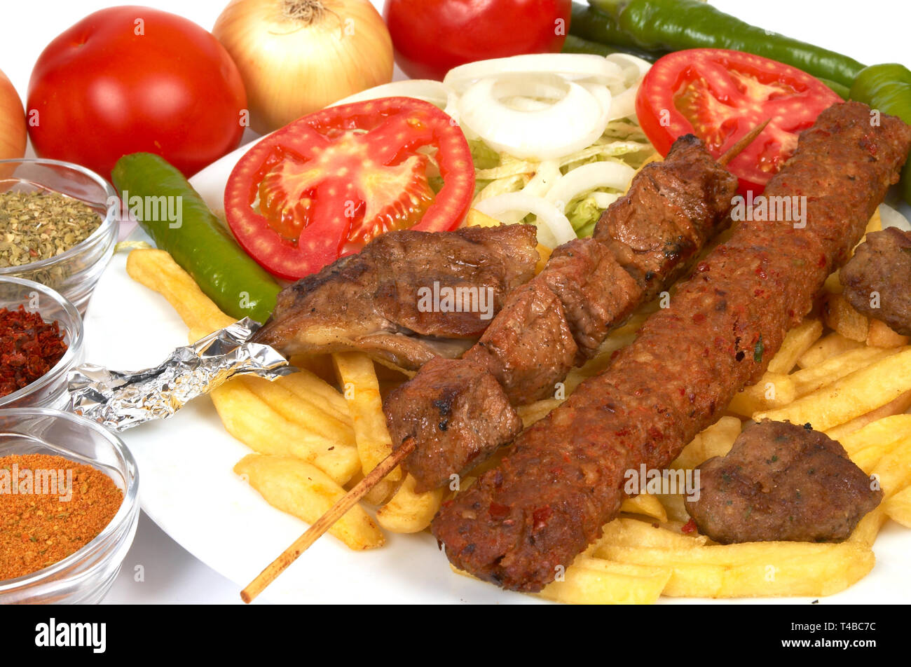 Turkish traditional kebap specials ready to serve Stock Photo - Alamy