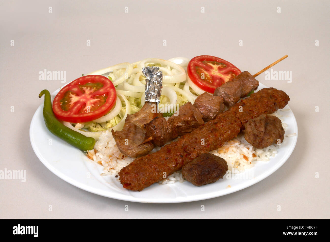 Turkish traditional kebap specials ready to serve Stock Photo - Alamy
