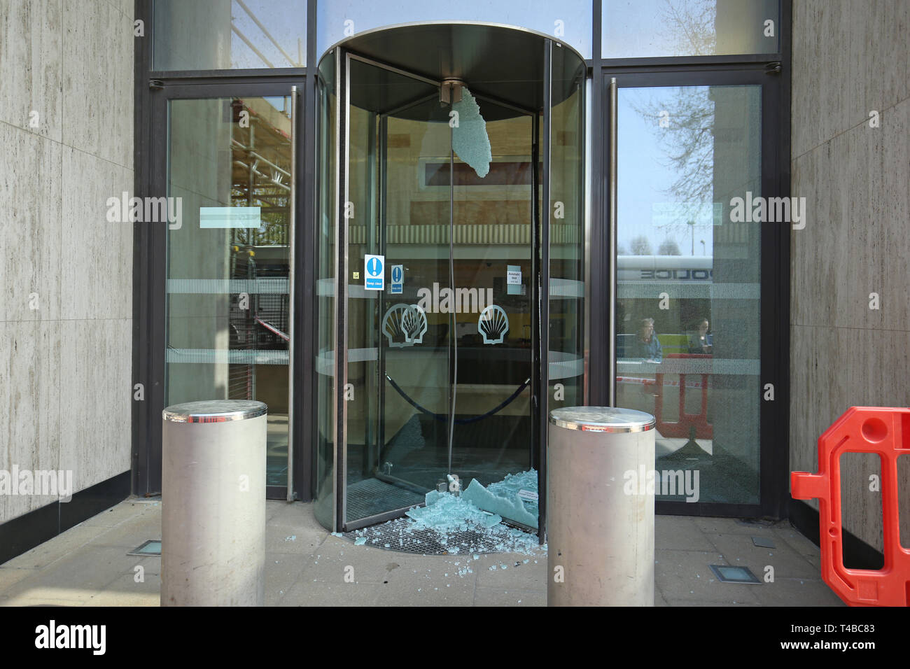 Another of the doors at the front of the Shell building on the ...