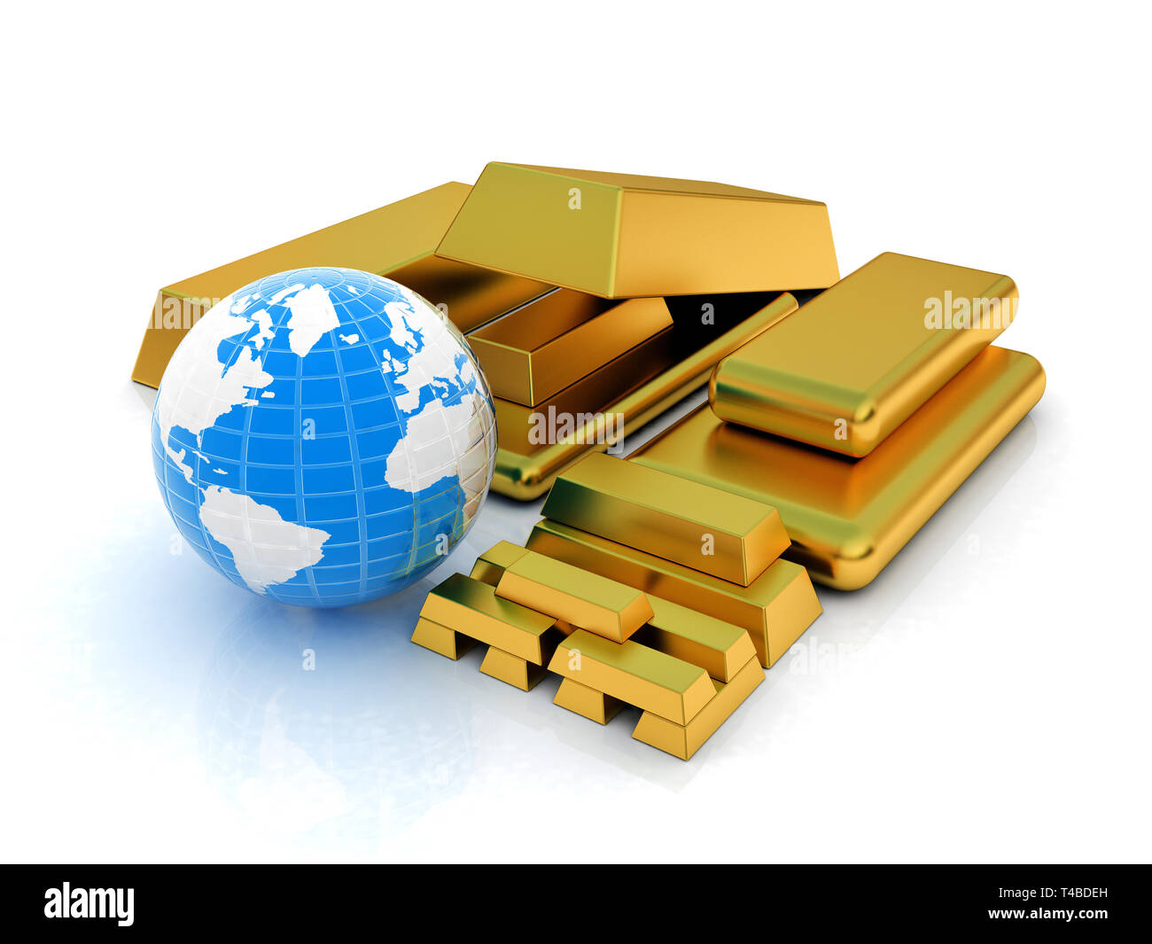 Earth gold bars hi-res stock photography and images - Alamy