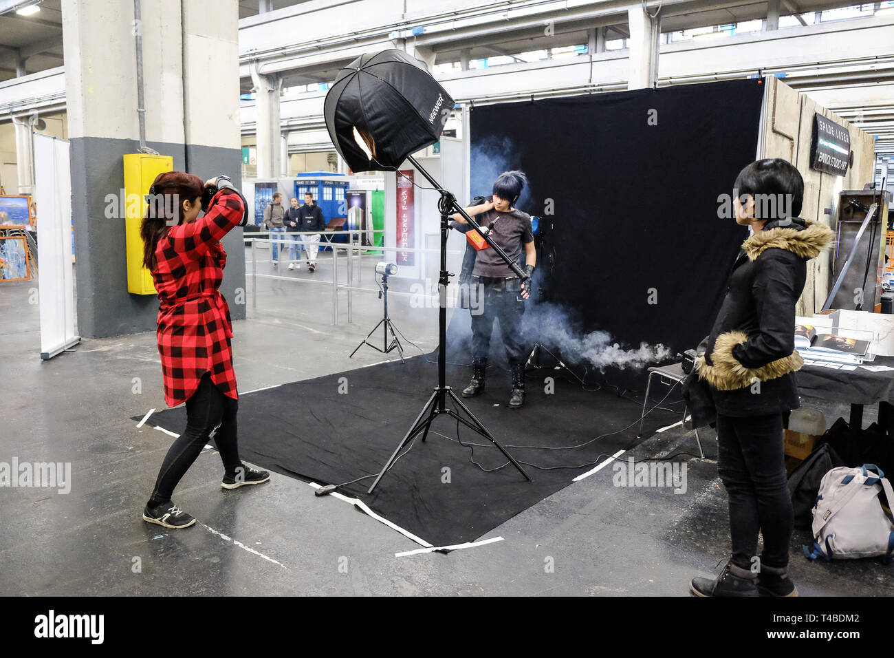 Torino, Italy. 12th Apr, 2019. Torino Comics 2019, the fair dedicated ...