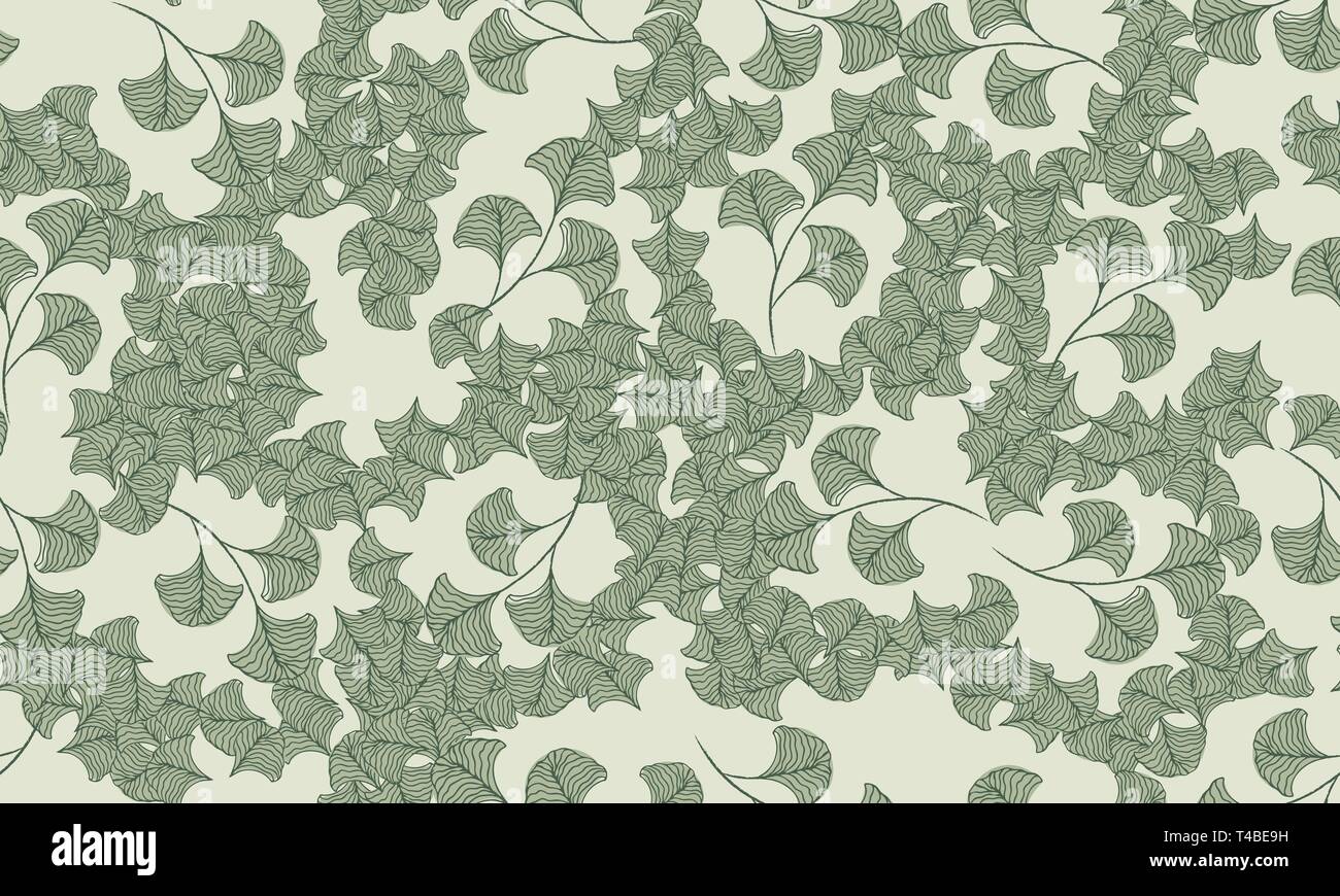 Floral pattern. Plant texture for fabric, wrapping, wallpaper and paper ...