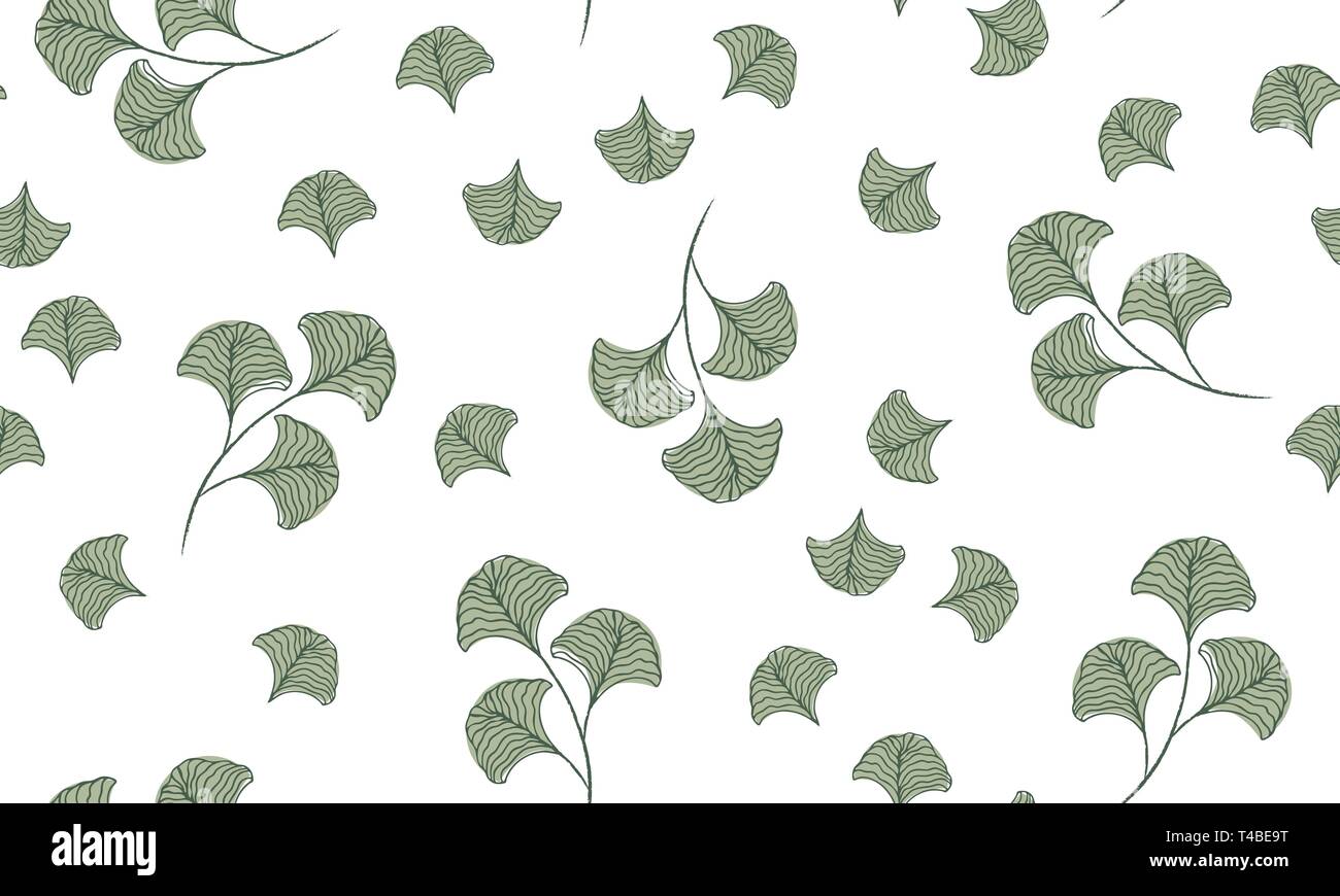 Floral pattern. Plant texture for fabric, wrapping, wallpaper and paper ...