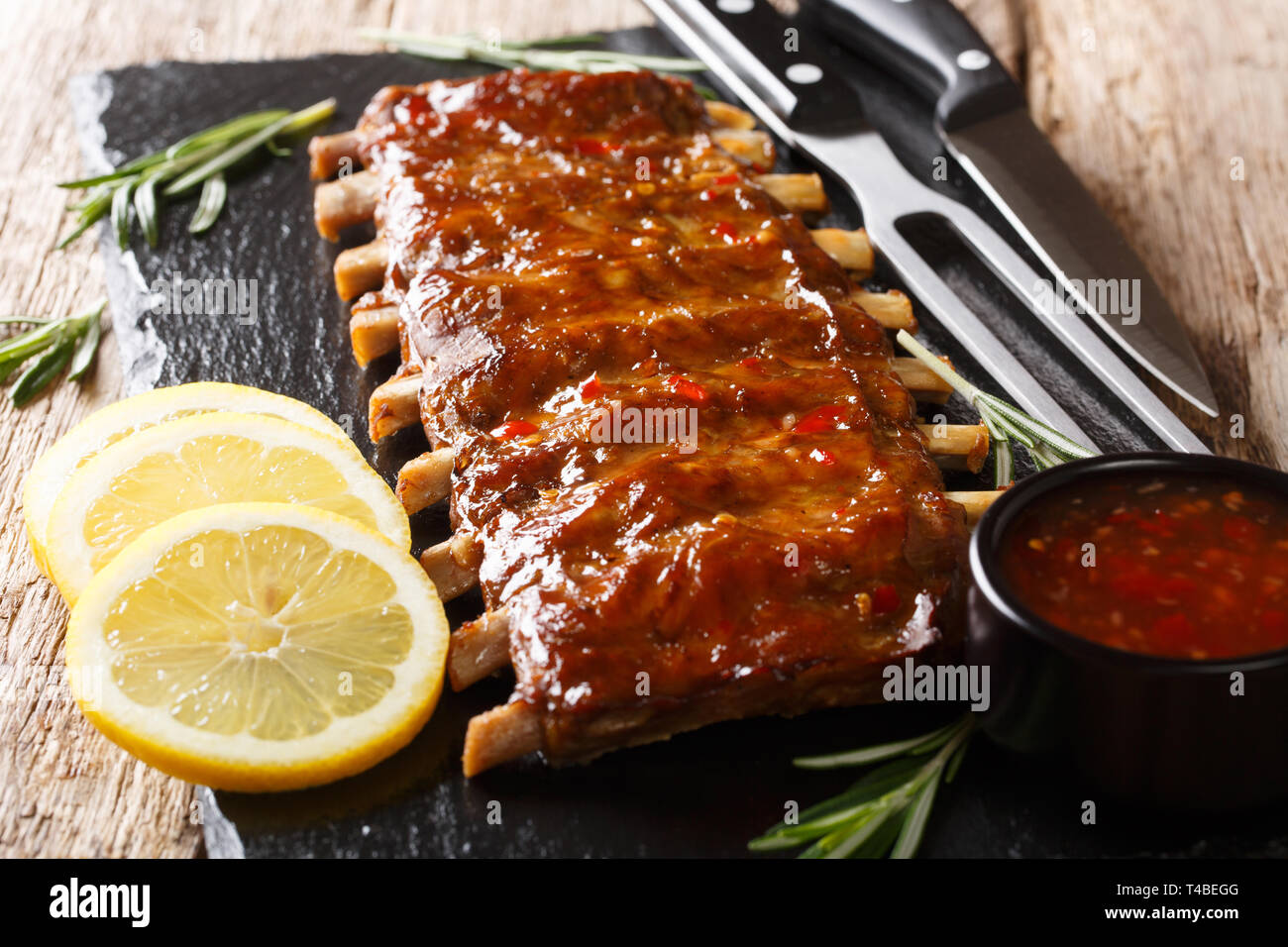 Bbq food ribs hi-res stock photography and images - Alamy