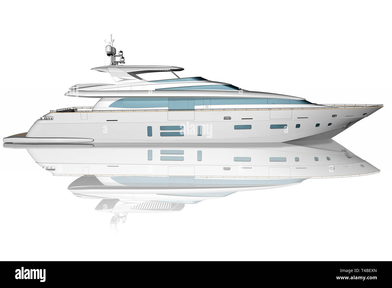 Boat yacht, waves Cut Out Stock Images & Pictures - Alamy