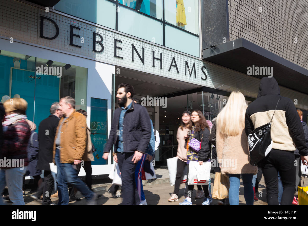 Debenhams flagship store in oxford street hi-res stock photography and ...