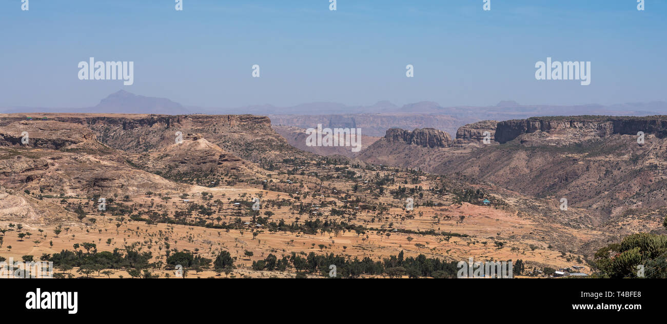 Landscape in Gheralta in Tigray, Northern Ethiopia Stock Photo - Alamy