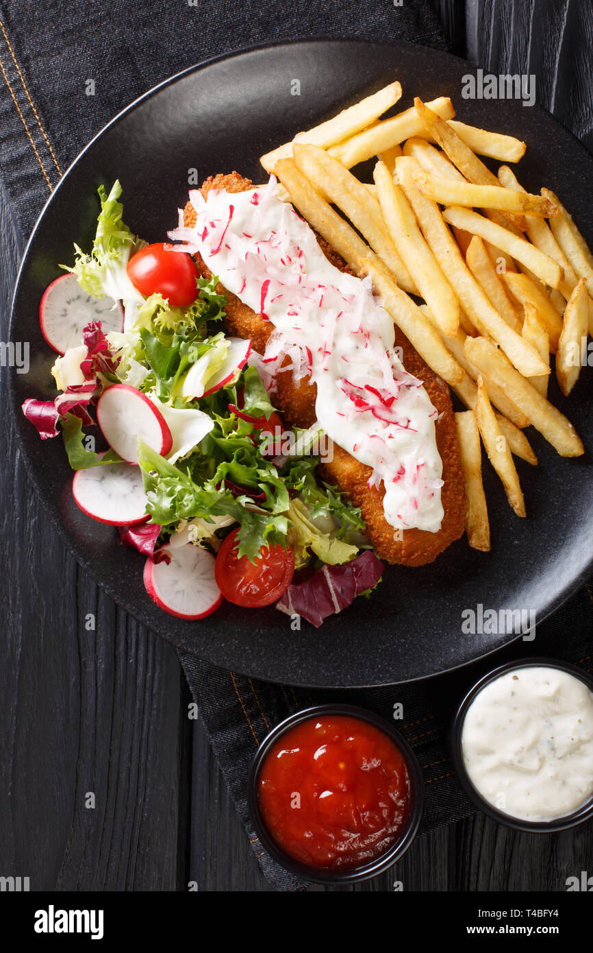 Fried pollock fillet hi-res stock photography and images - Alamy