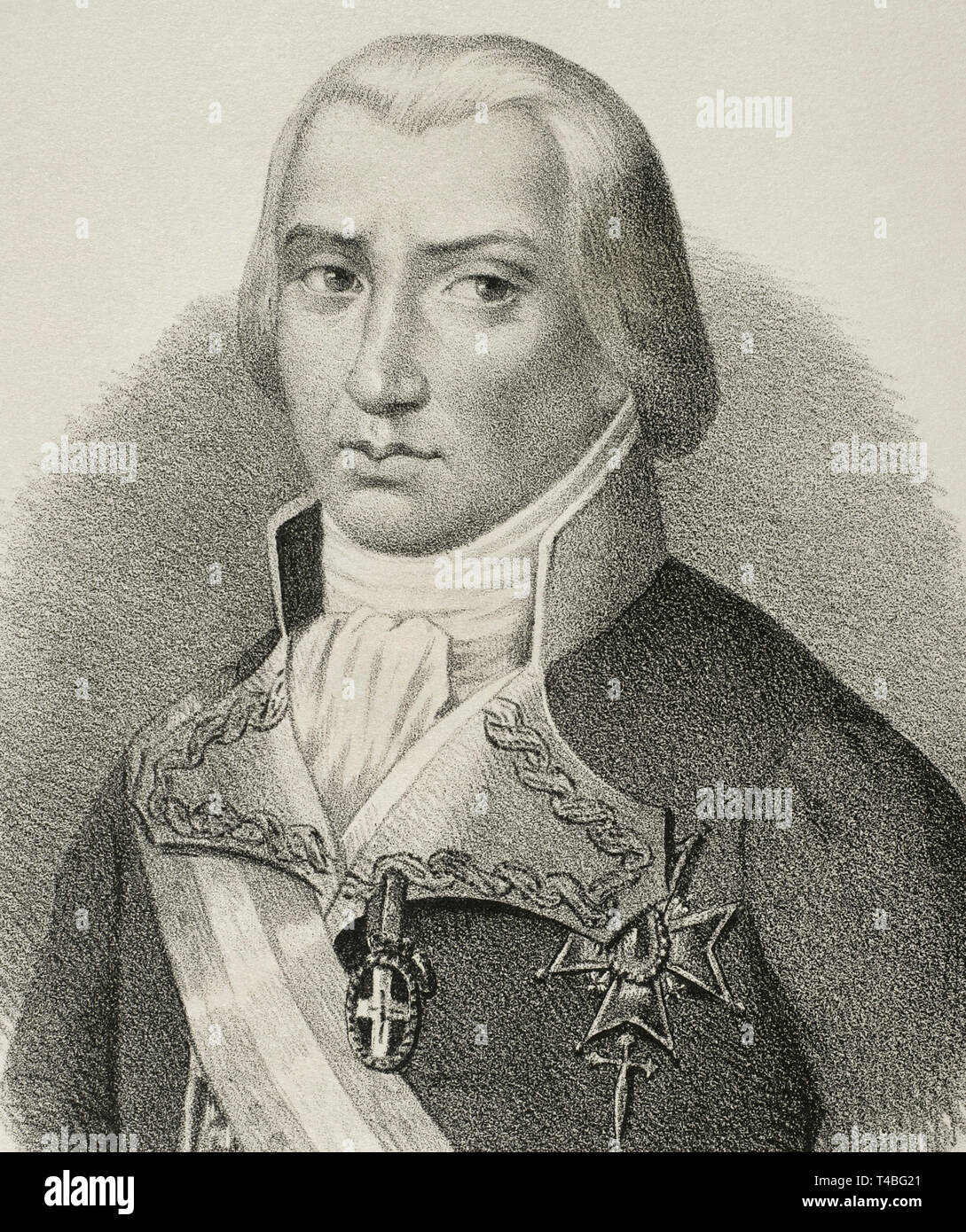 Federico Gravina (1756-1806). Spanish Admiral. Drawing by Santiago ...