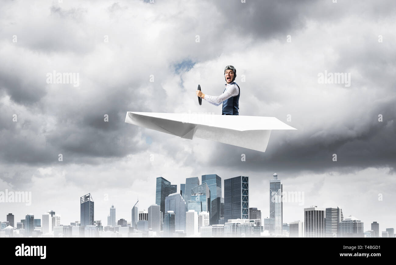 Paper Airplane Side View