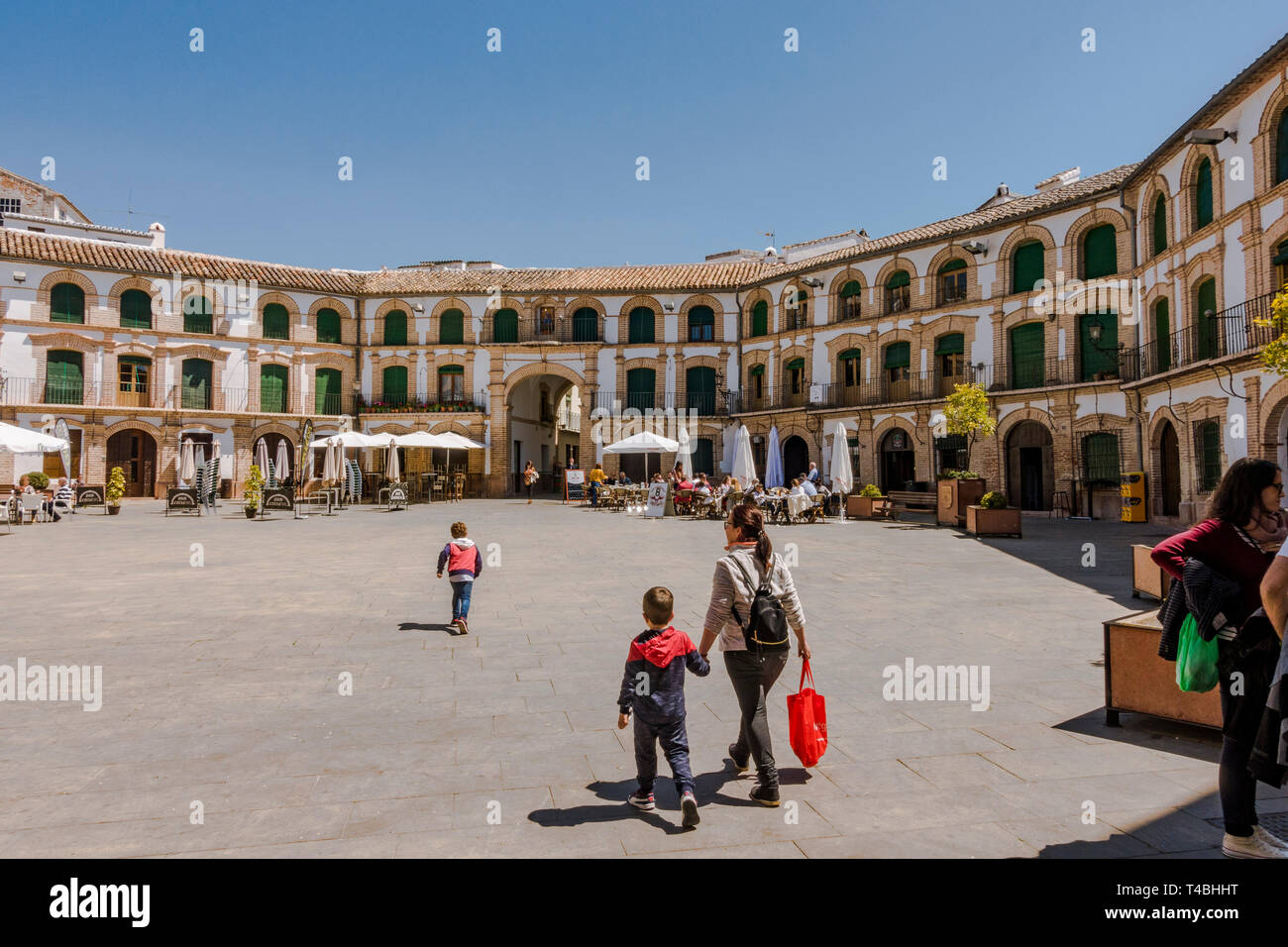 Archidona, Spain. Plaza Ochavada, Ochavada square, octagonal plant, in ...