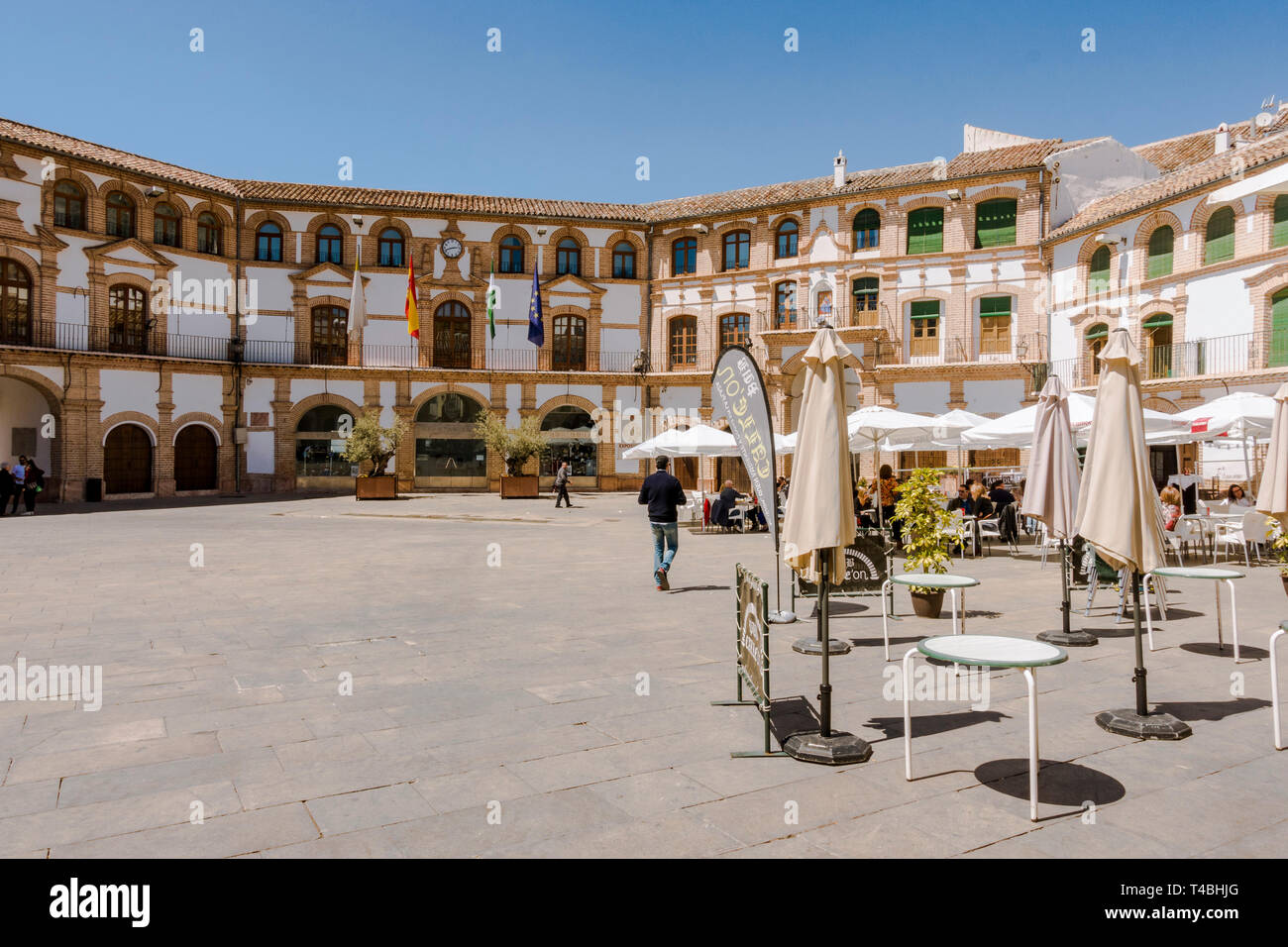 Archidona, Spain. Plaza Ochavada, Ochavada square, octagonal plant, in ...