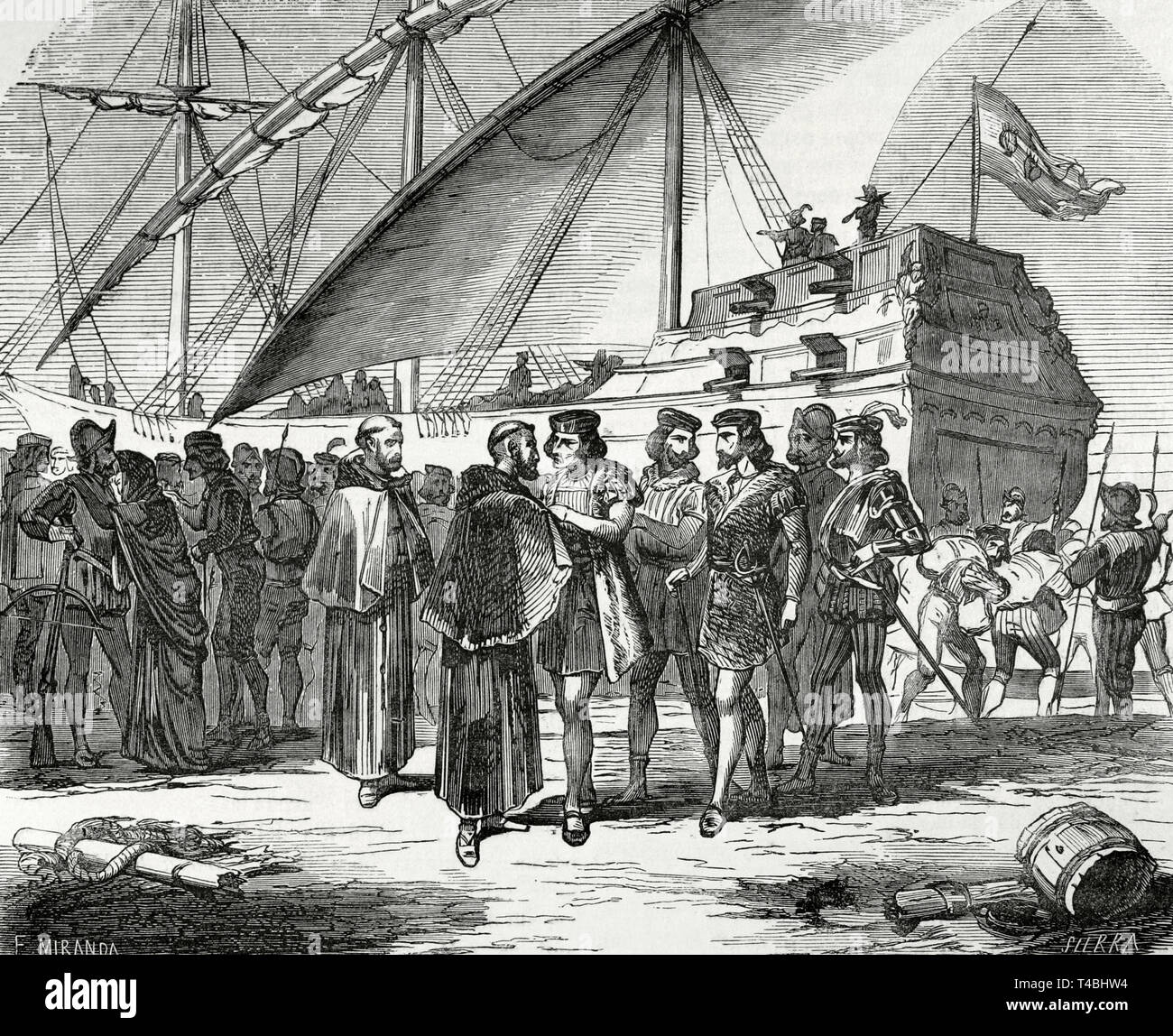 The embarkation of columbus hi-res stock photography and images - Alamy