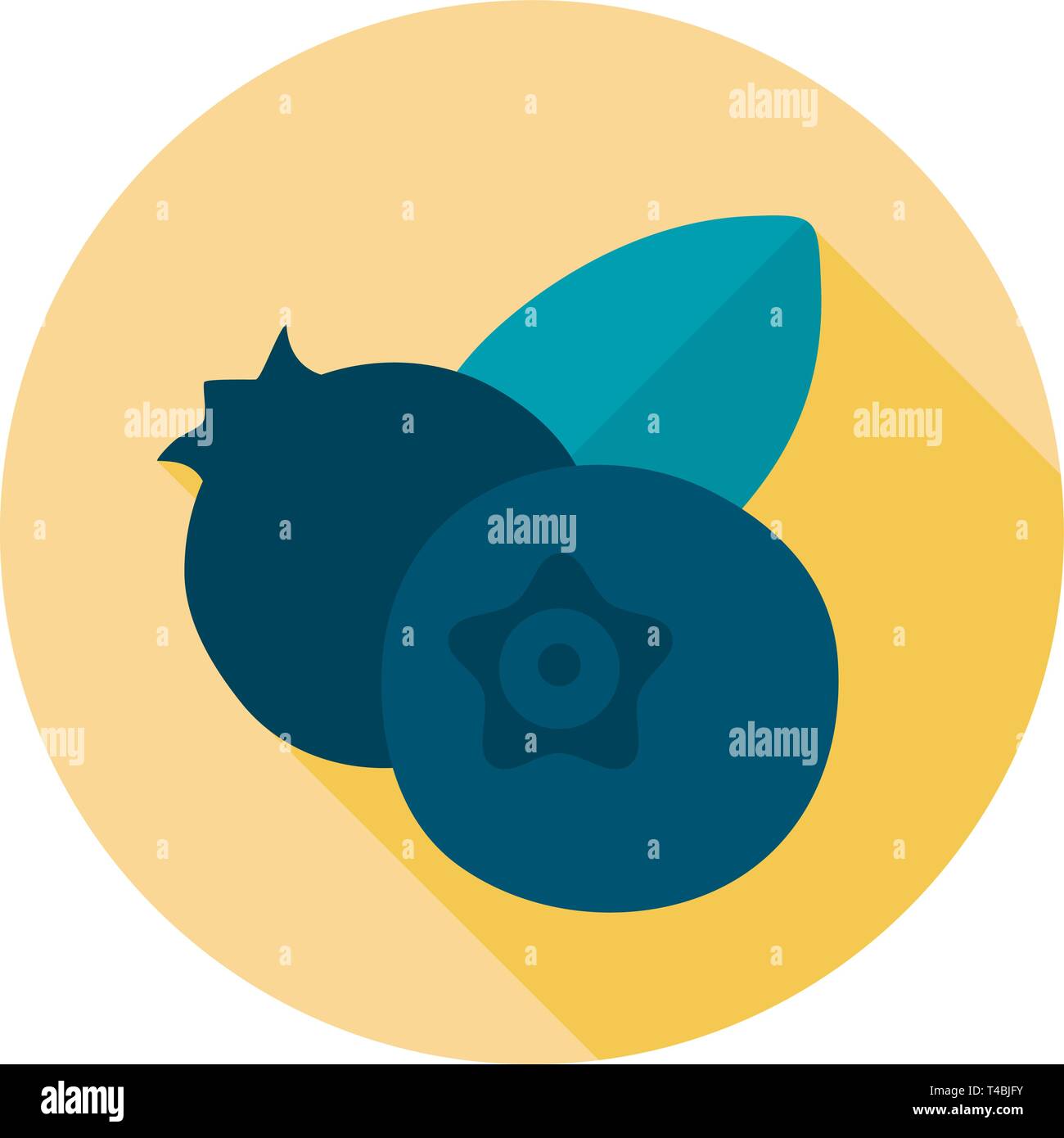 Blueberry icon. Blue berry fruit sign. Vector illustration for food ...