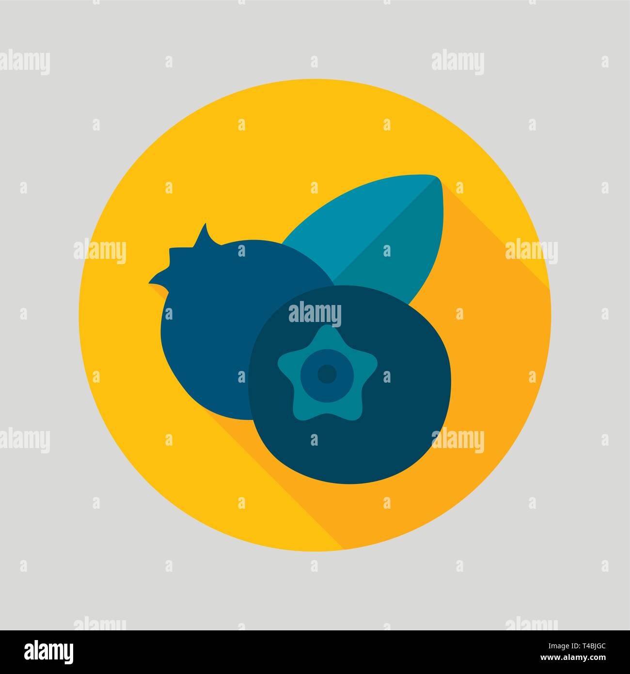 Blueberry icon. Blue berry fruit sign. Vector illustration for food ...