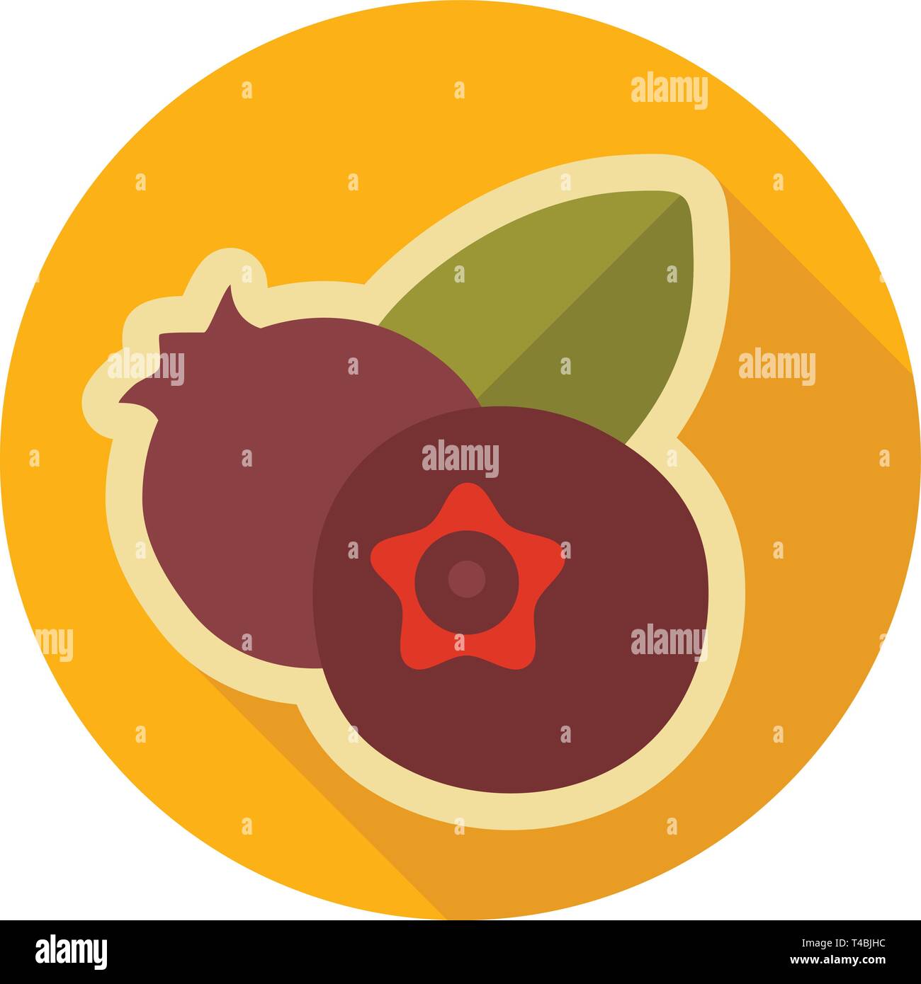 Blueberry icon. Blue berry fruit sign. Vector illustration for food ...