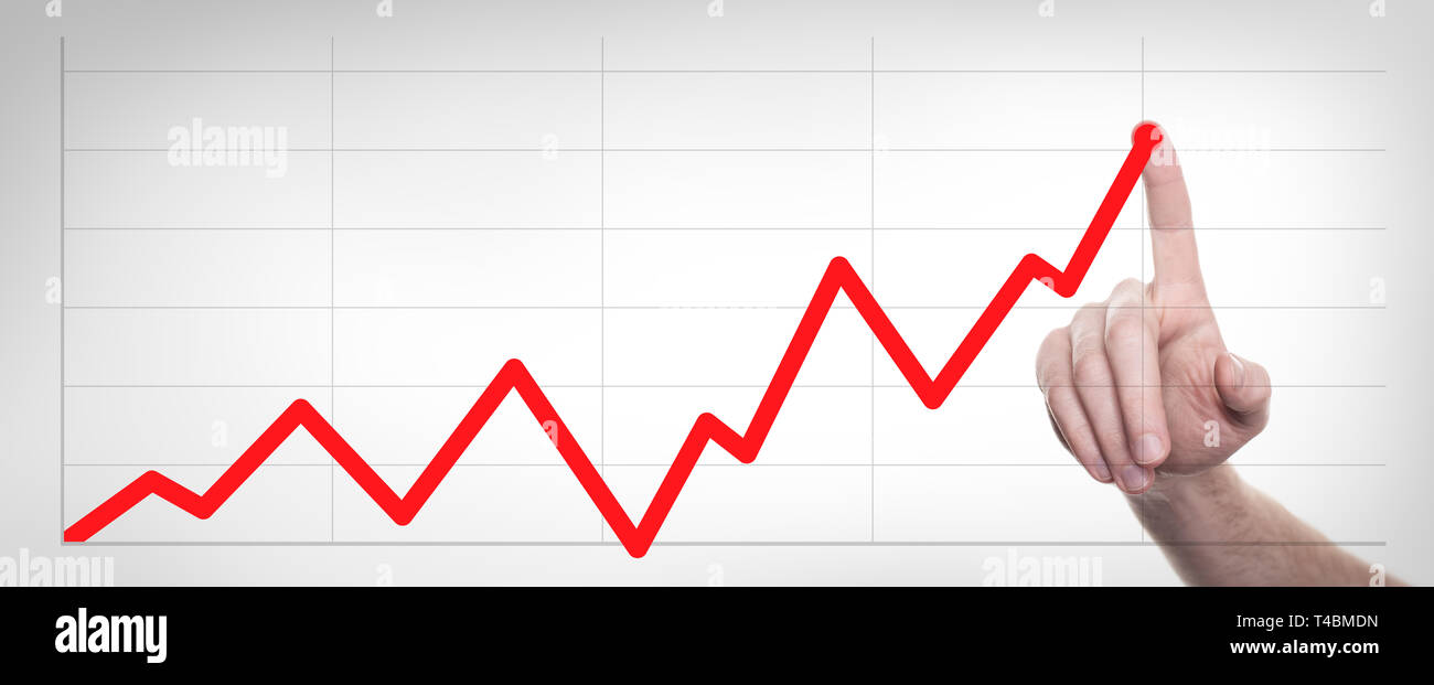 Hand drawing goals graph hi-res stock photography and images - Alamy