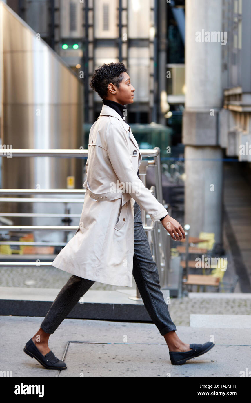 Woman Walking Side View
