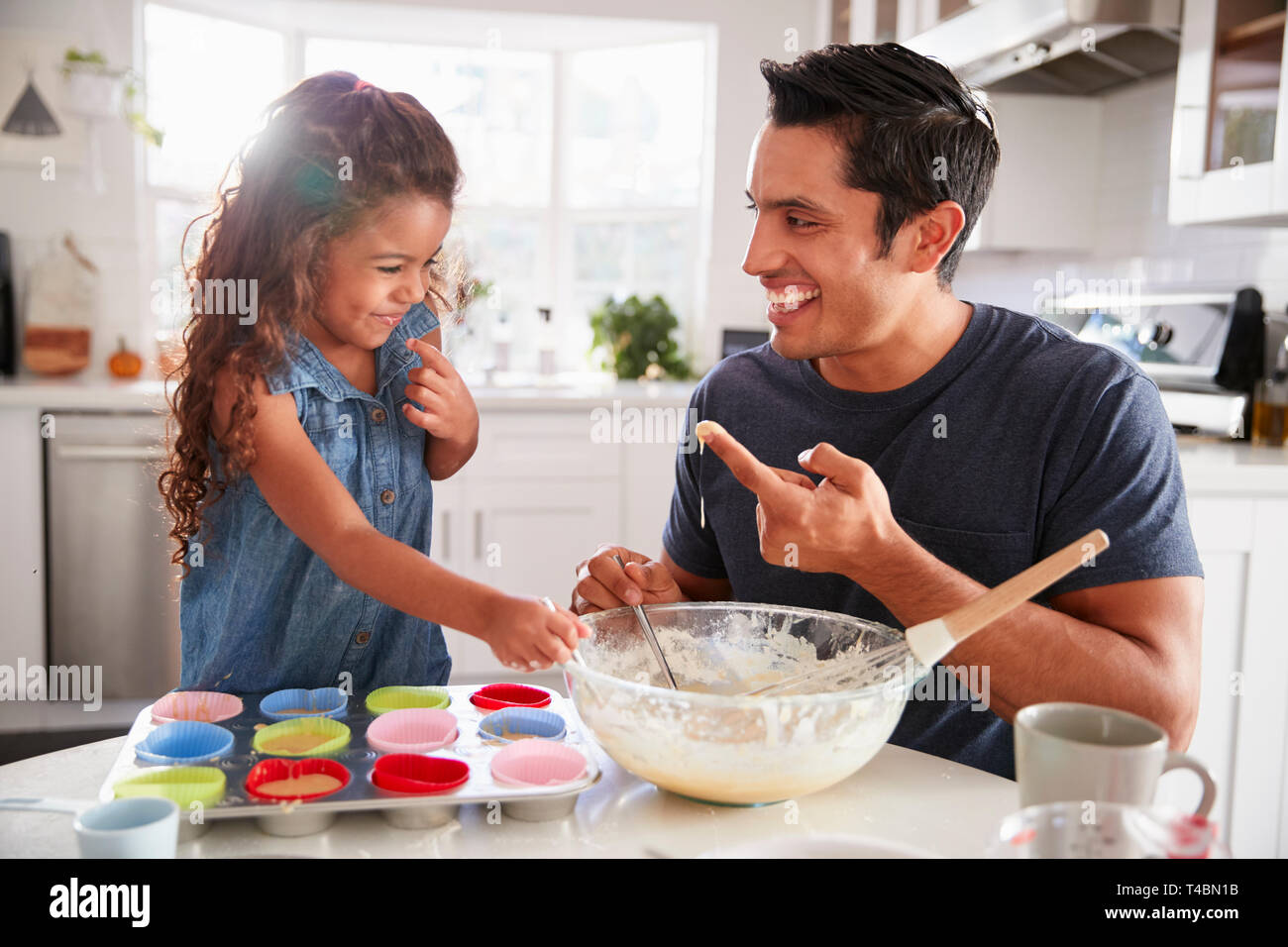 Man tasting food at home hi-res stock photography and images - Alamy