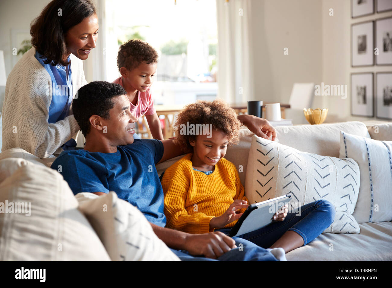 Kids tablet behind hi-res stock photography and images - Alamy