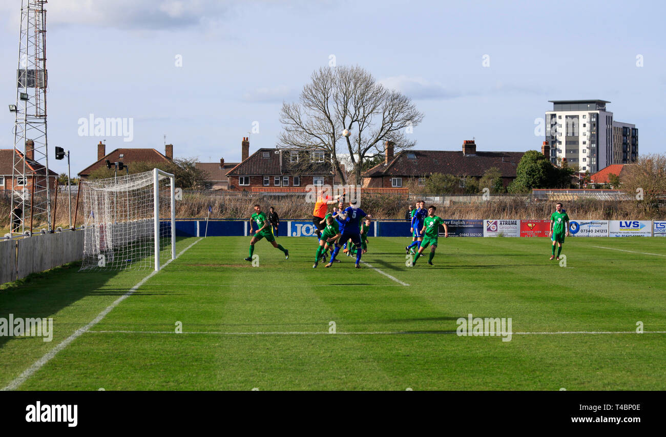 Local amateur football match between Billingham Town and Easington ...