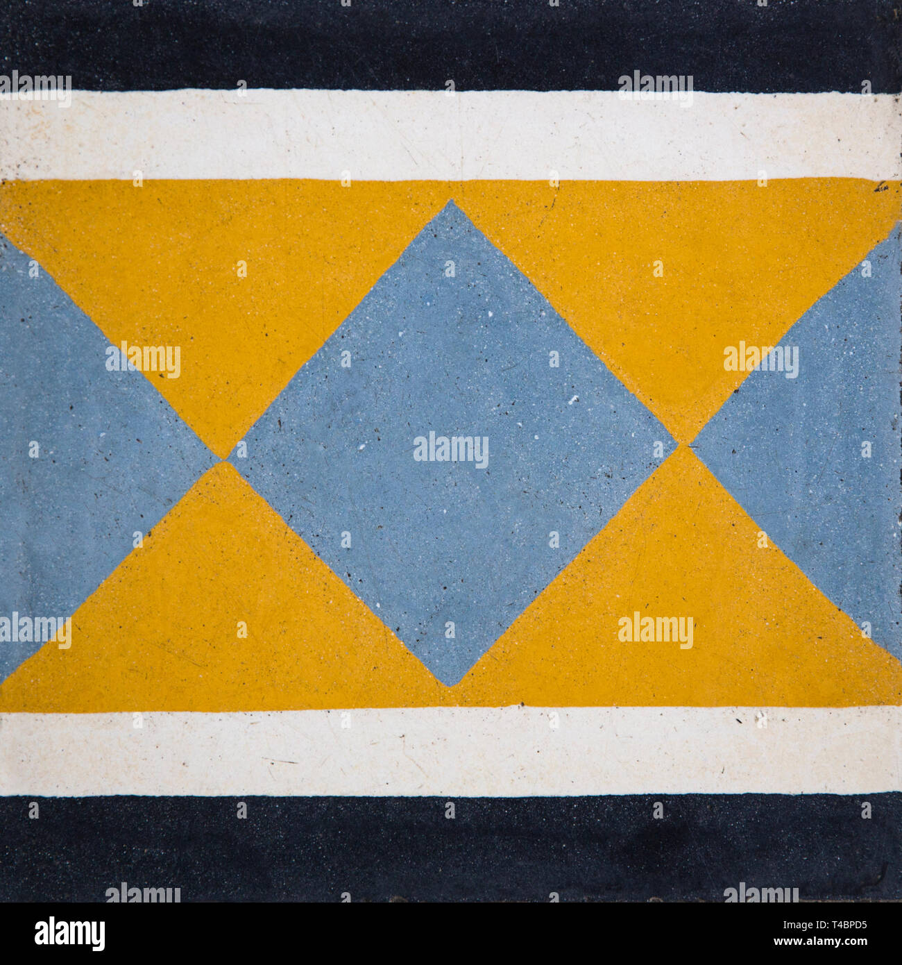 Colorful traditional balinese ceramic tile with geometric shape Stock ...