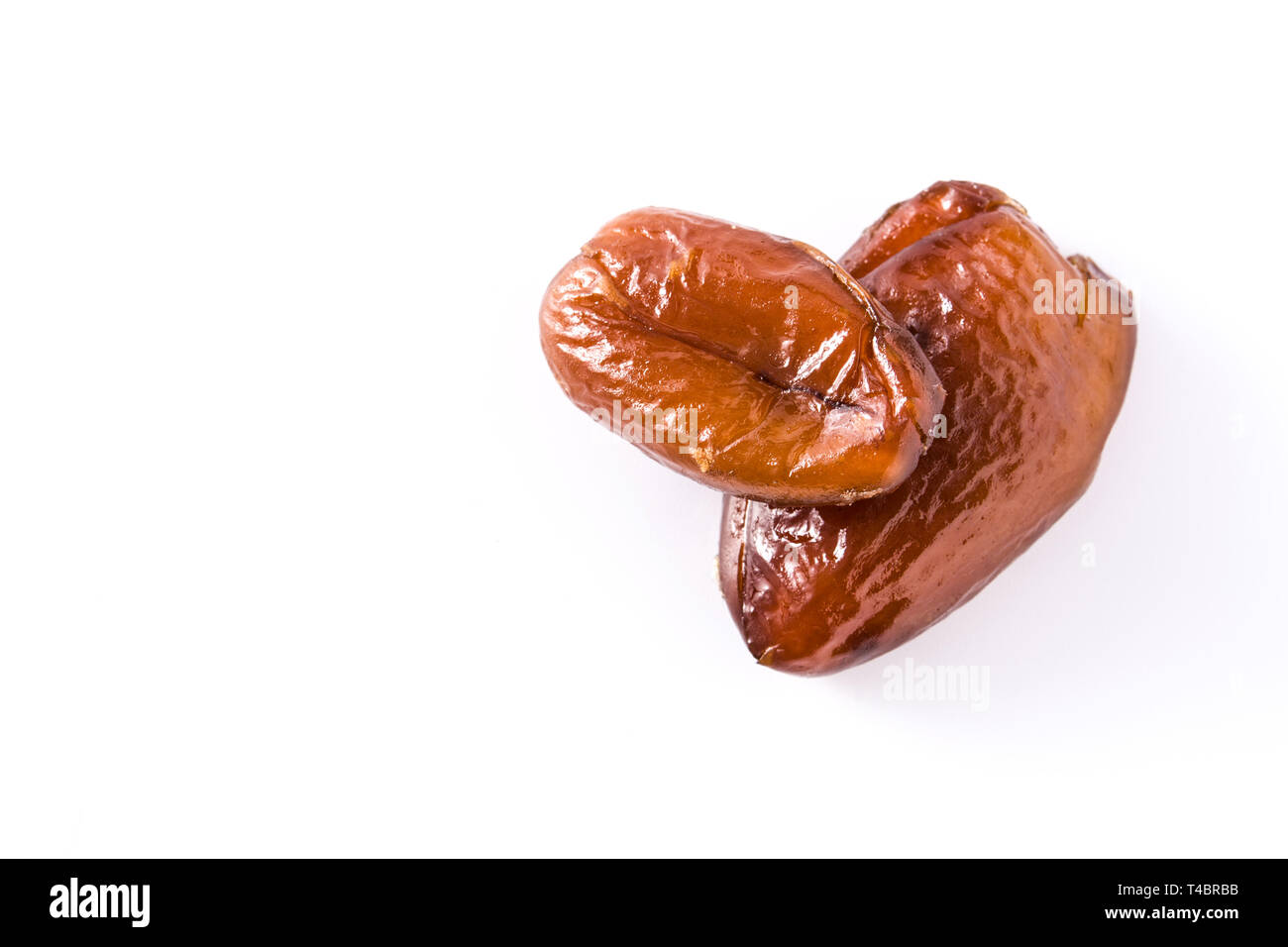 Dates isolated on white background. Top view. Copyspace Stock Photo - Alamy