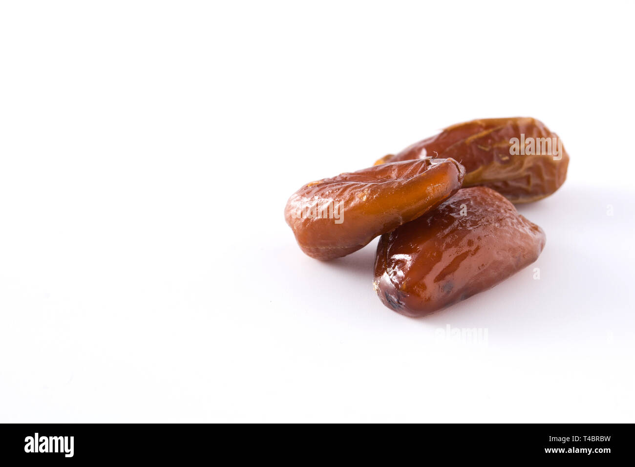 Dates isolated on white background. Copyspace Stock Photo - Alamy