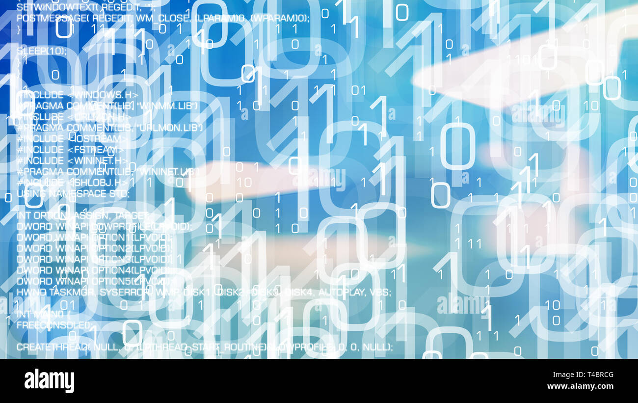 Abstract digital transformation, cyber security in cyberspace concept ...