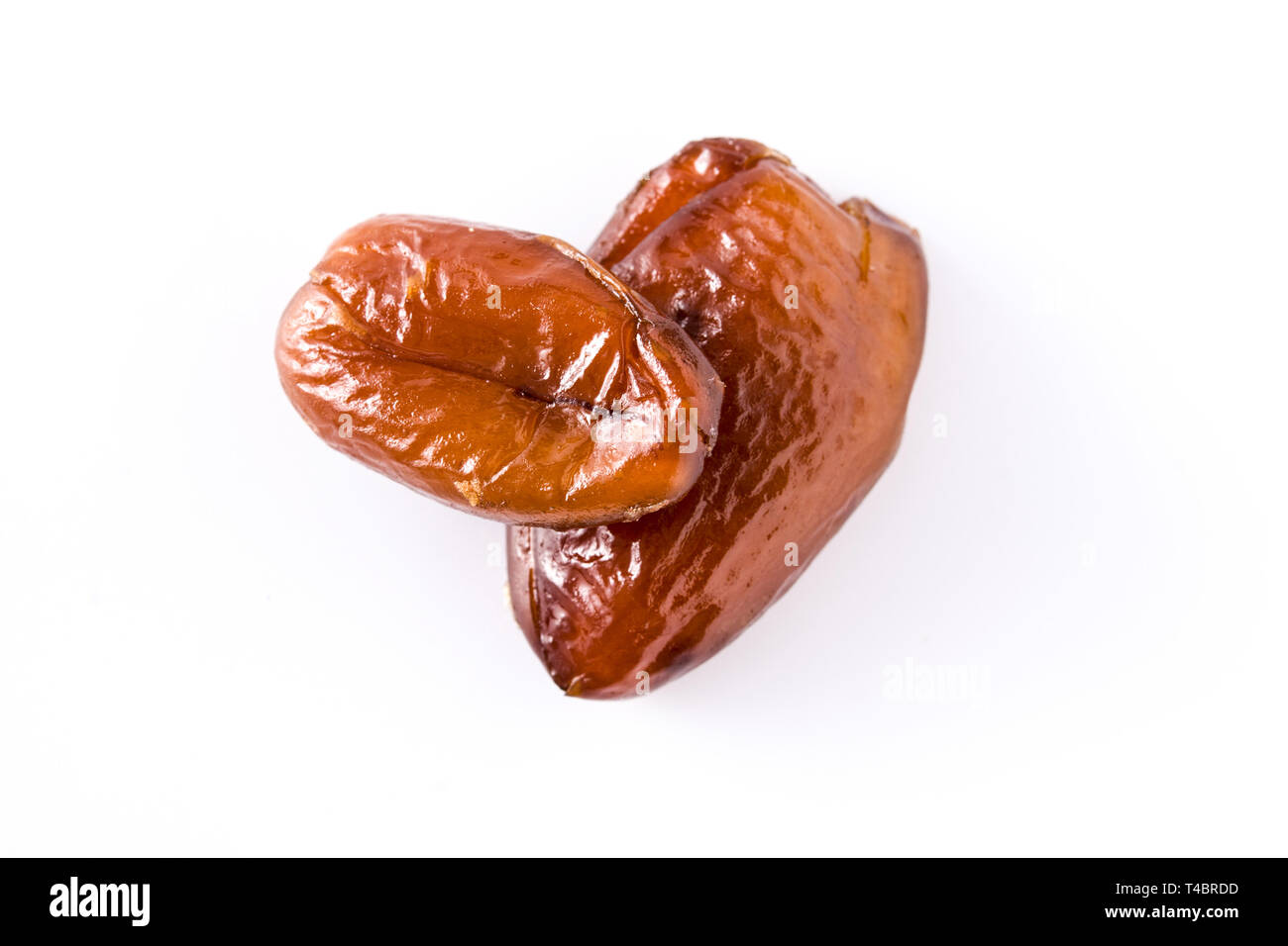 Dates isolated on white background. Top view Stock Photo - Alamy