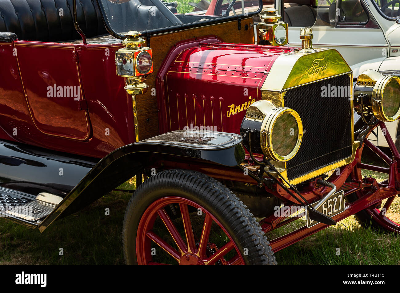 The front of a Ford Model T on display at a car show Stock Photo - Alamy
