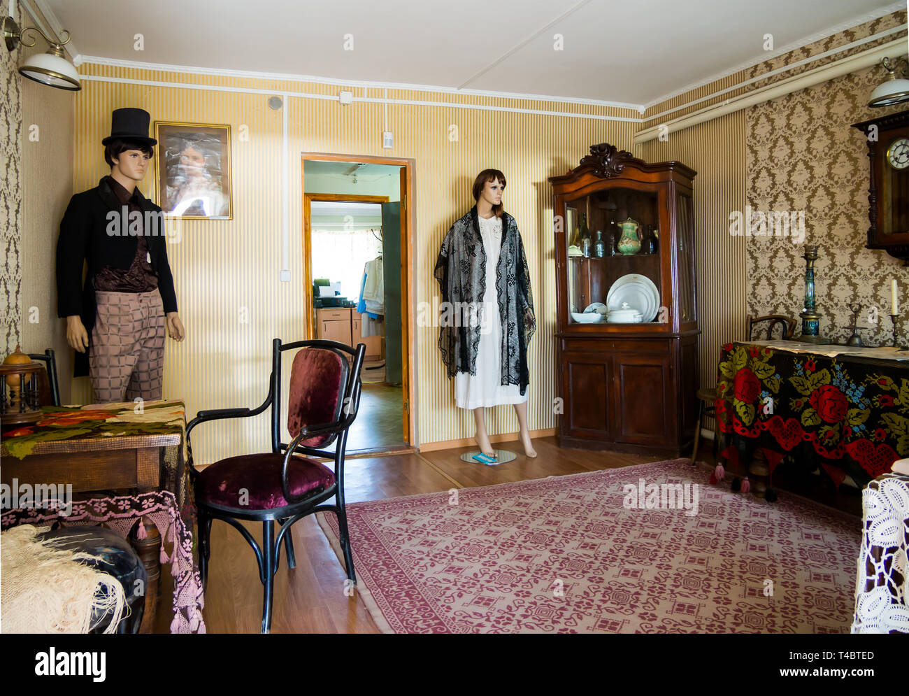 Zadonsk, Russia - August 28, 2018: Reconstruction of the living ...