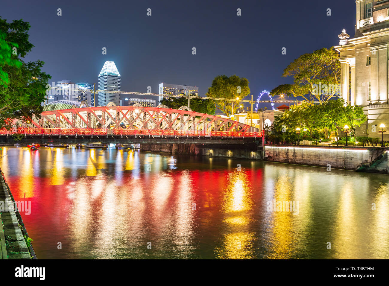 SINGAPORE, SINGAPORE - CIRCA SEPTEMBER, 2017: The Anderson Bridge at ...
