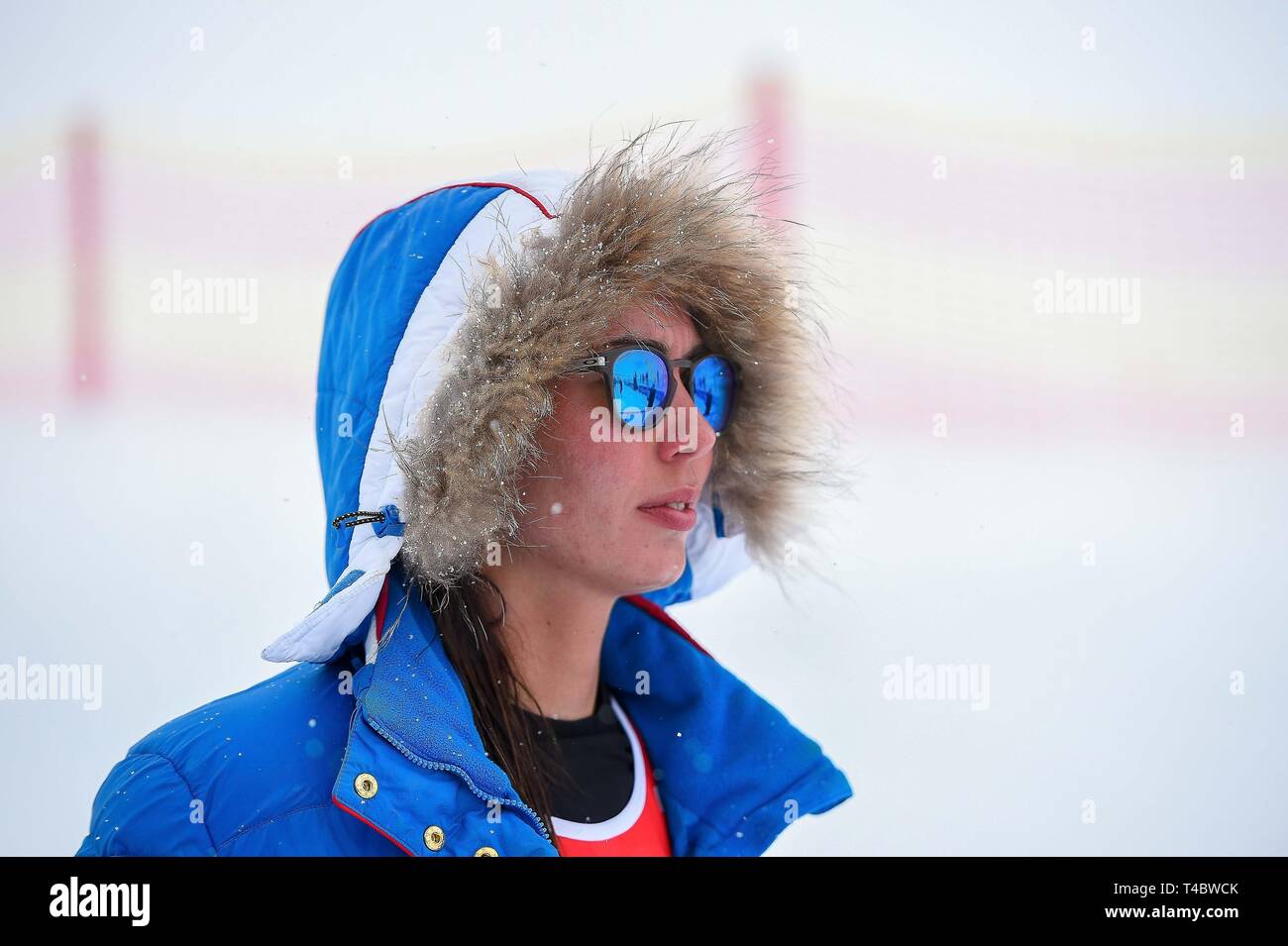 Olga Motrich from Russia seen during the CEV Snow Volleyball European ...