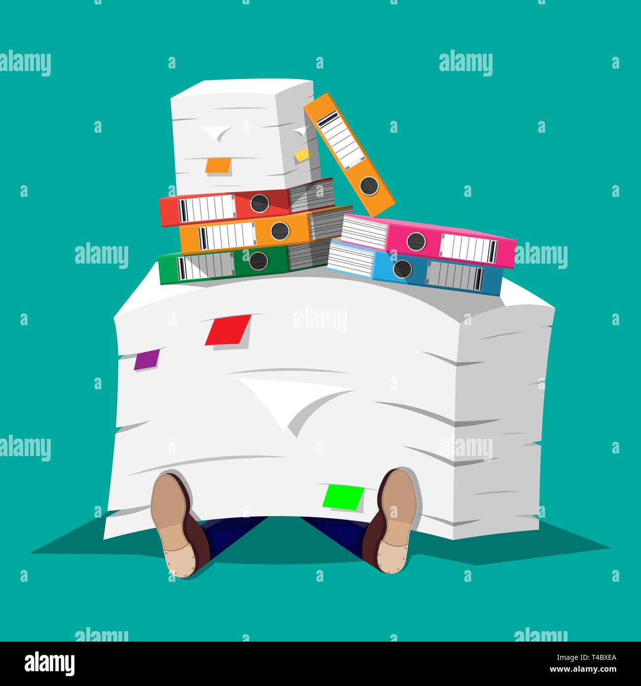 Under papers Stock Vector Images - Alamy