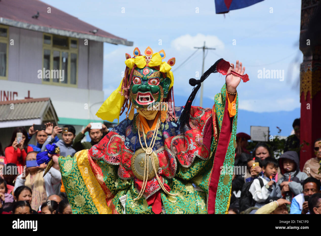 April 14, 2019 - Dali, Darjeeling, West Bengal, India - Tshechu an ...