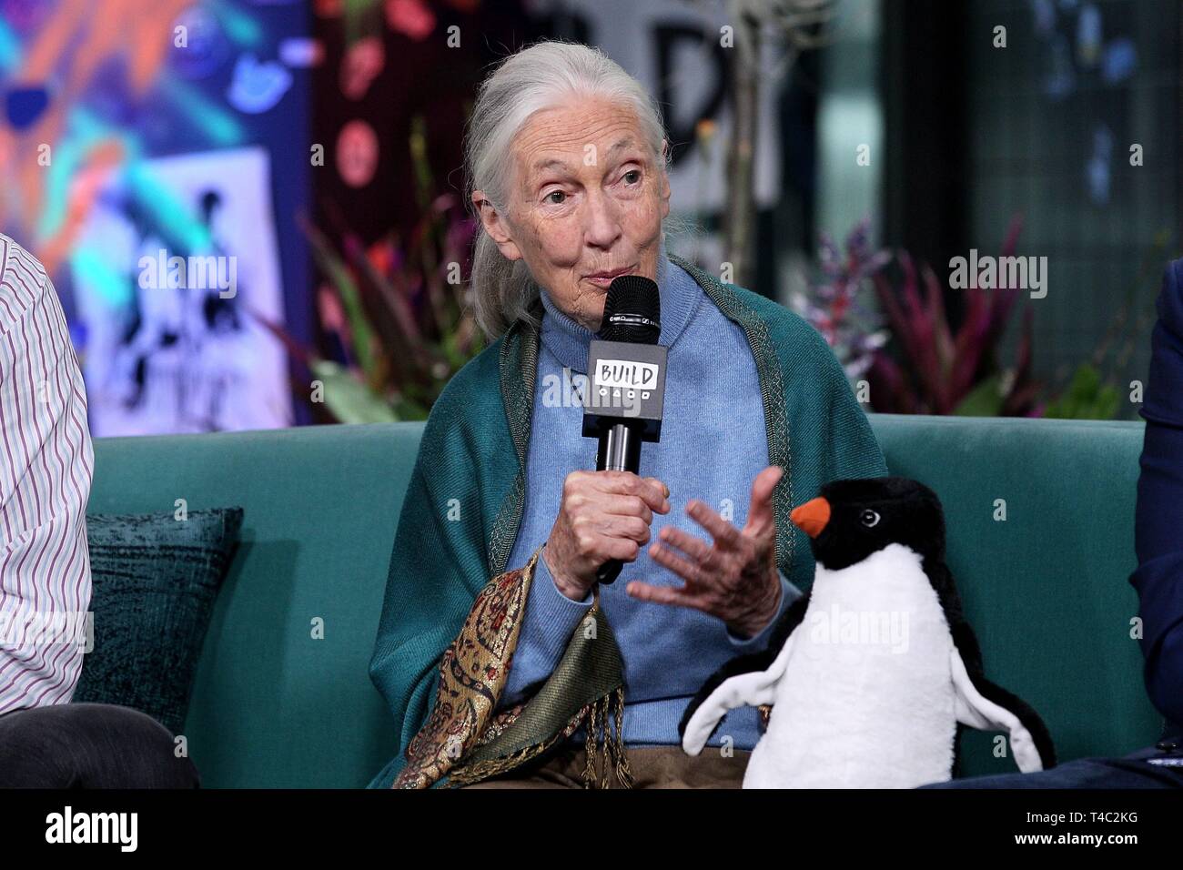 New York, NY, USA. 15th Apr, 2019. Jane Goodall inside for AOL Build ...