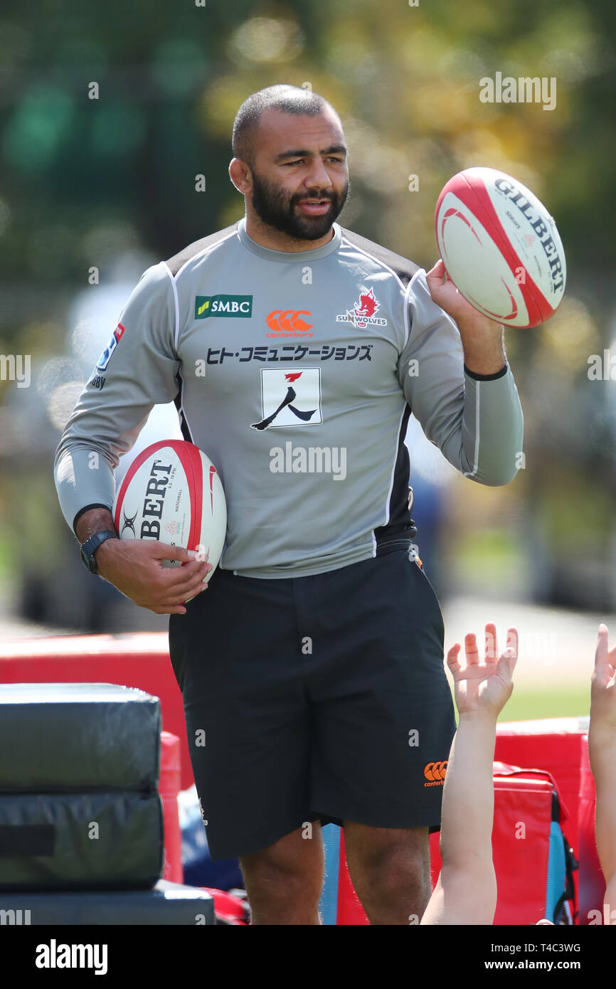 Chiba, Japan. 15th Apr, 2019. Michael Leitch (JPN) Rugby : Japan's ...