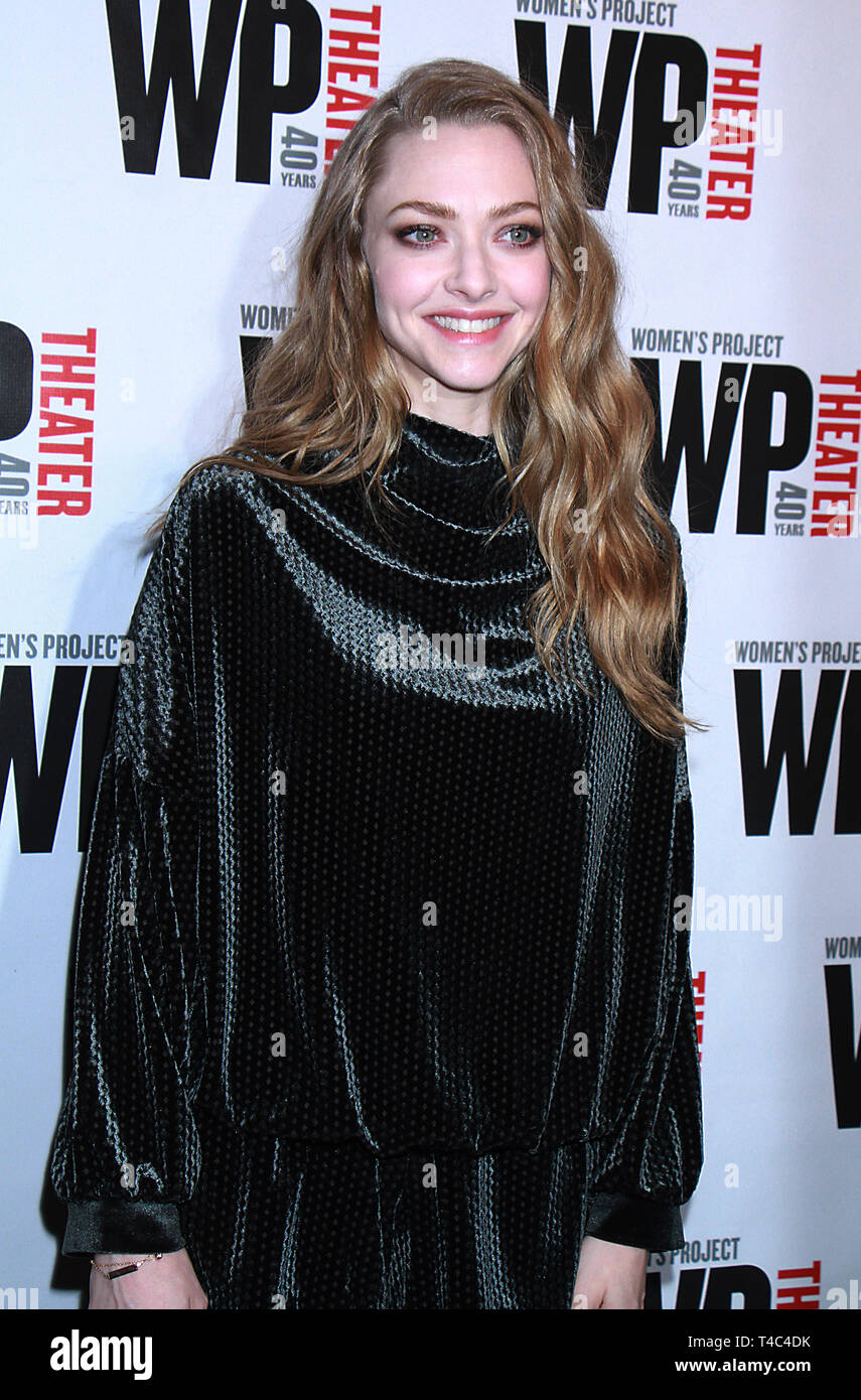 New York, USA. 15th Apr 2019. Amanda Seyfried attend Women's Project ...