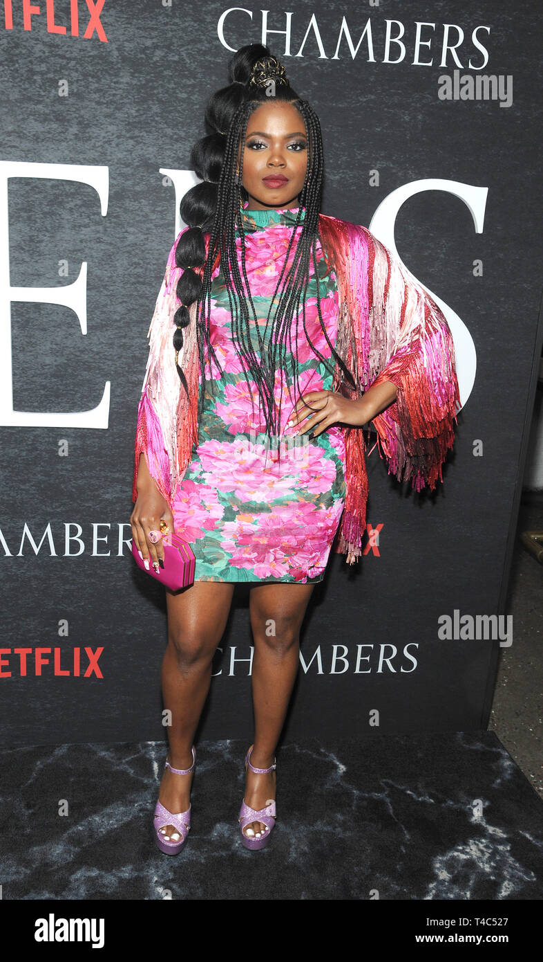 New York, New York, USA. 15th Apr, 2019. Kyanna Simone Simpson attends ...