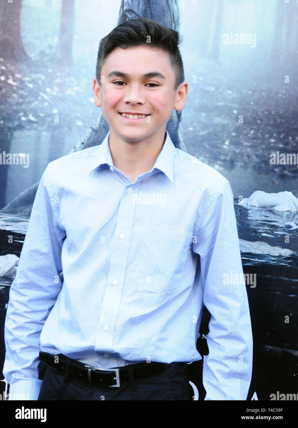 Los Angeles, California, USA 15th April, 2019 Actor Aiden Lewandowski ...