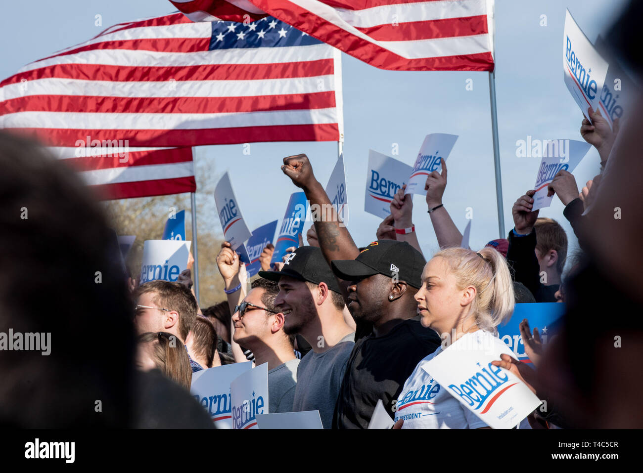 United states flags rally hi-res stock photography and images - Alamy