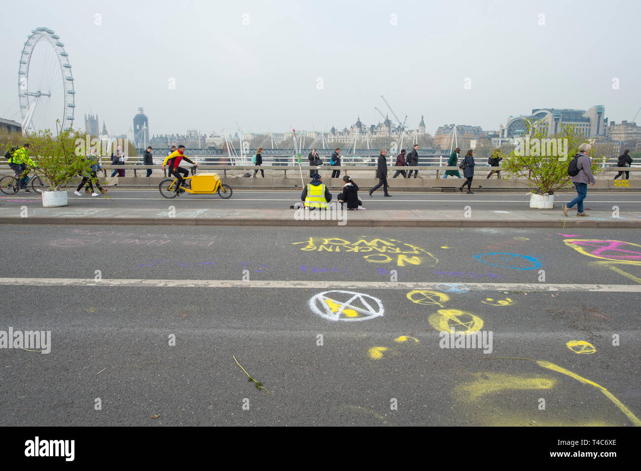 London, UK. 16th April, 2019. Extinction Rebellion Climate Change ...