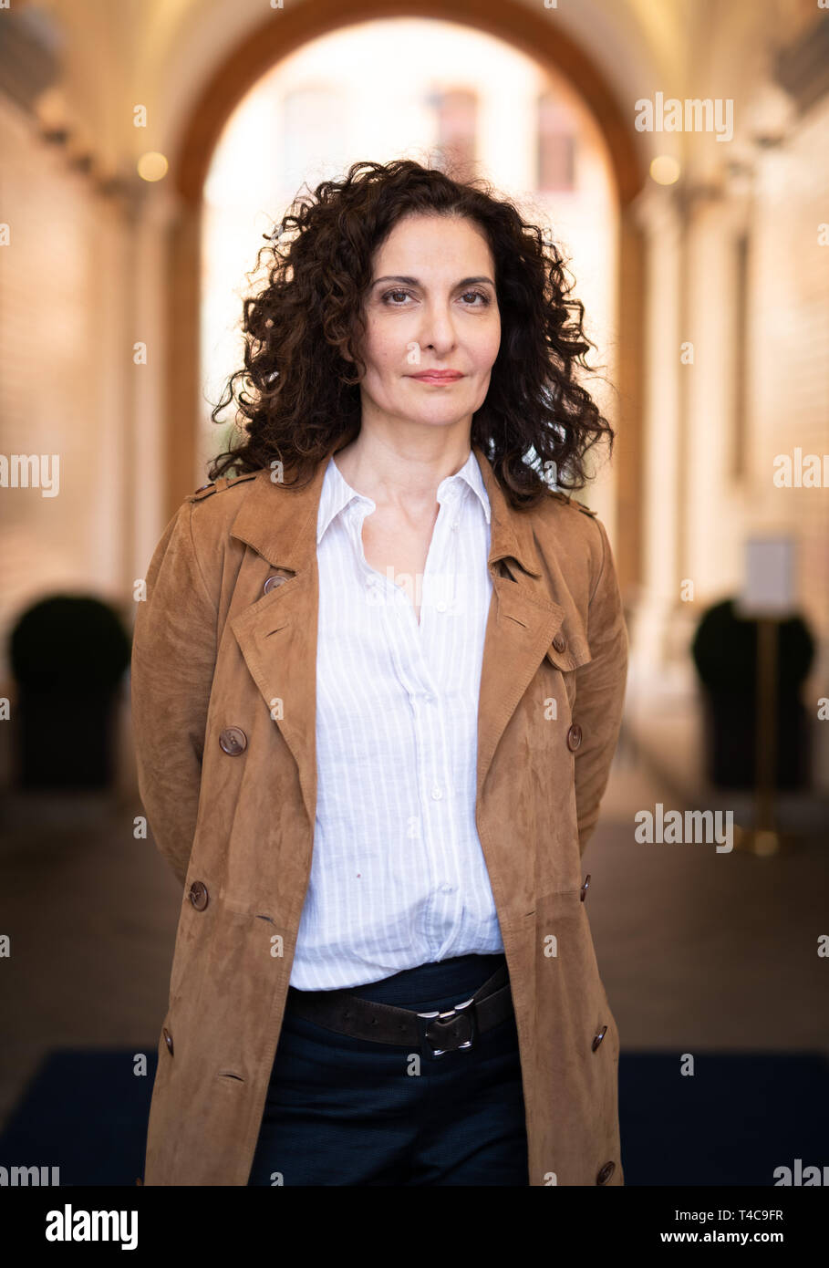16 April 2019, Hamburg: The actress Proschat Madani (as Susanne ...